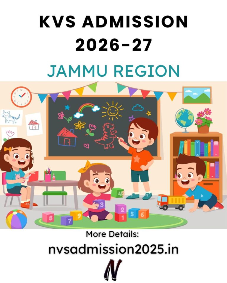 KV Jammu Region School Finder 2026-27 | Age Criteria & Vacancy List for ...